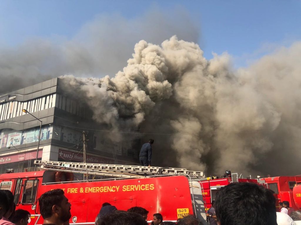Devastating fire in Surat building claims 20 lives - INDIA New England News