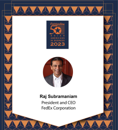 India-born FedEx CEO Raj Subramaniam wins top biz award for Asian ...