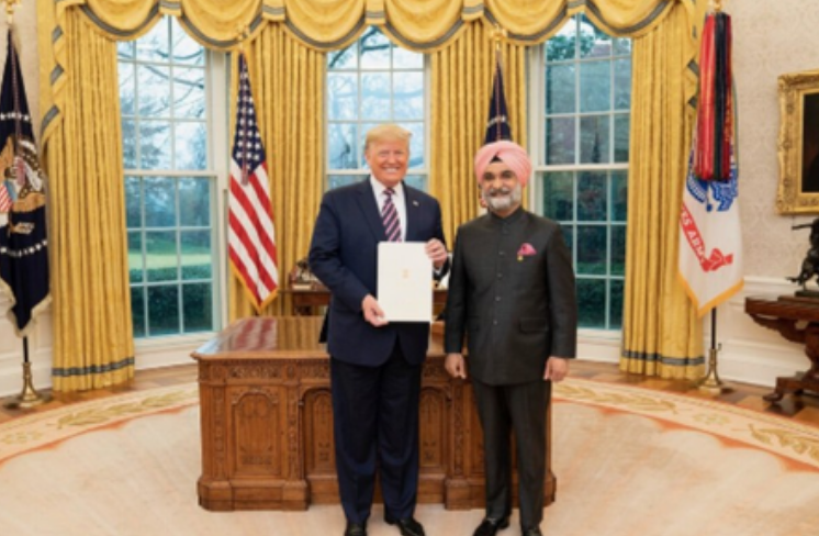 Trump Congratulates Taranjit Singh Sandhu on Appointment as Delhi ...